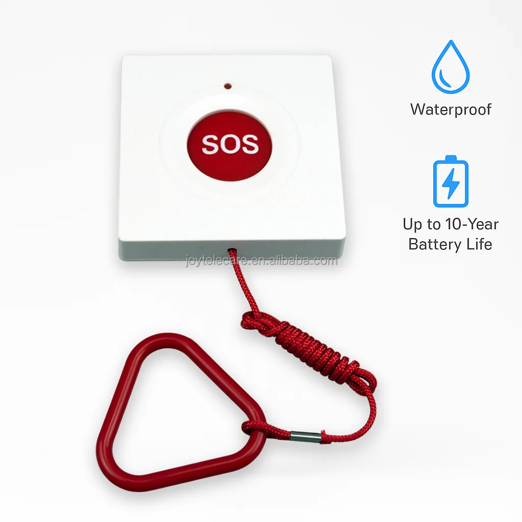 Wireless Emergency Call System with Pull Cord Alarm Waterproof Smart ...