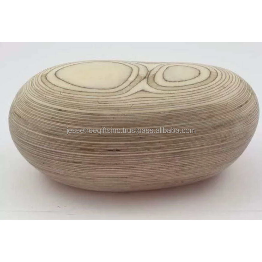 Wooden Handcrafted Unique Design Pebble Cremation Or Burial Urn A ...