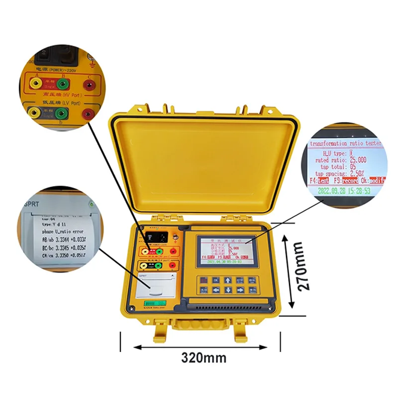 Transformer Oil Test Equipment TTR Test Set Transformer Turns Ratio ...