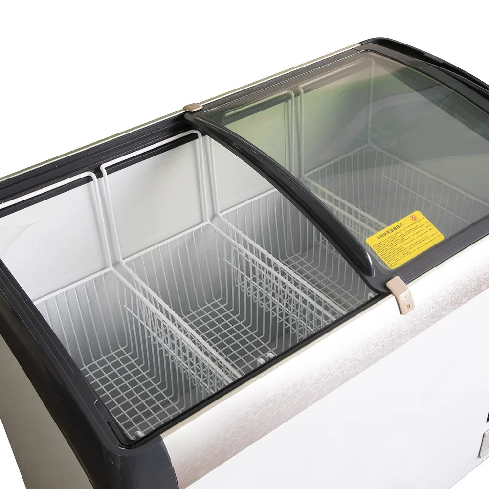 Commercial Supermarket Glass Door Chest Deep Freezer Refrigerator Ice ...