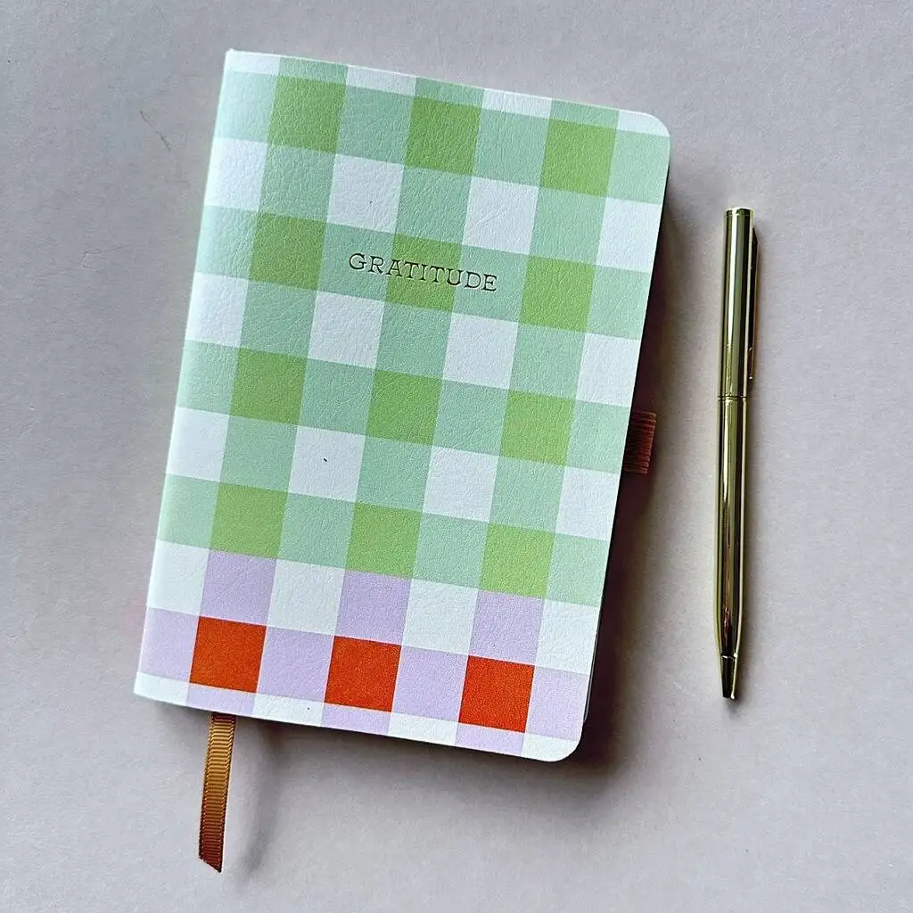 Labon Custom Gold Foil Printing Pu Cover Daily Gratitude Journal Self ...
