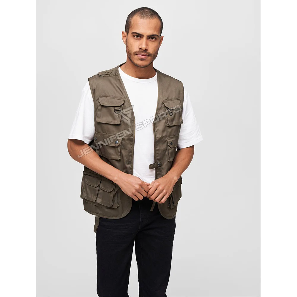 Tactical Wholesale Men Hunting Vest Shell Material 100% Cotton Fabric ...