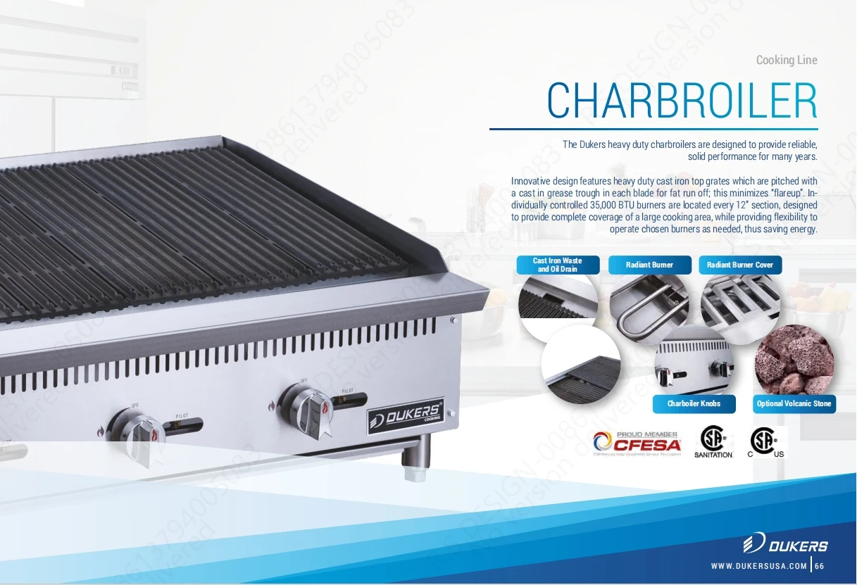 Commercial Stainless Steel Char Broiler - Buy Stainless Steel Double ...