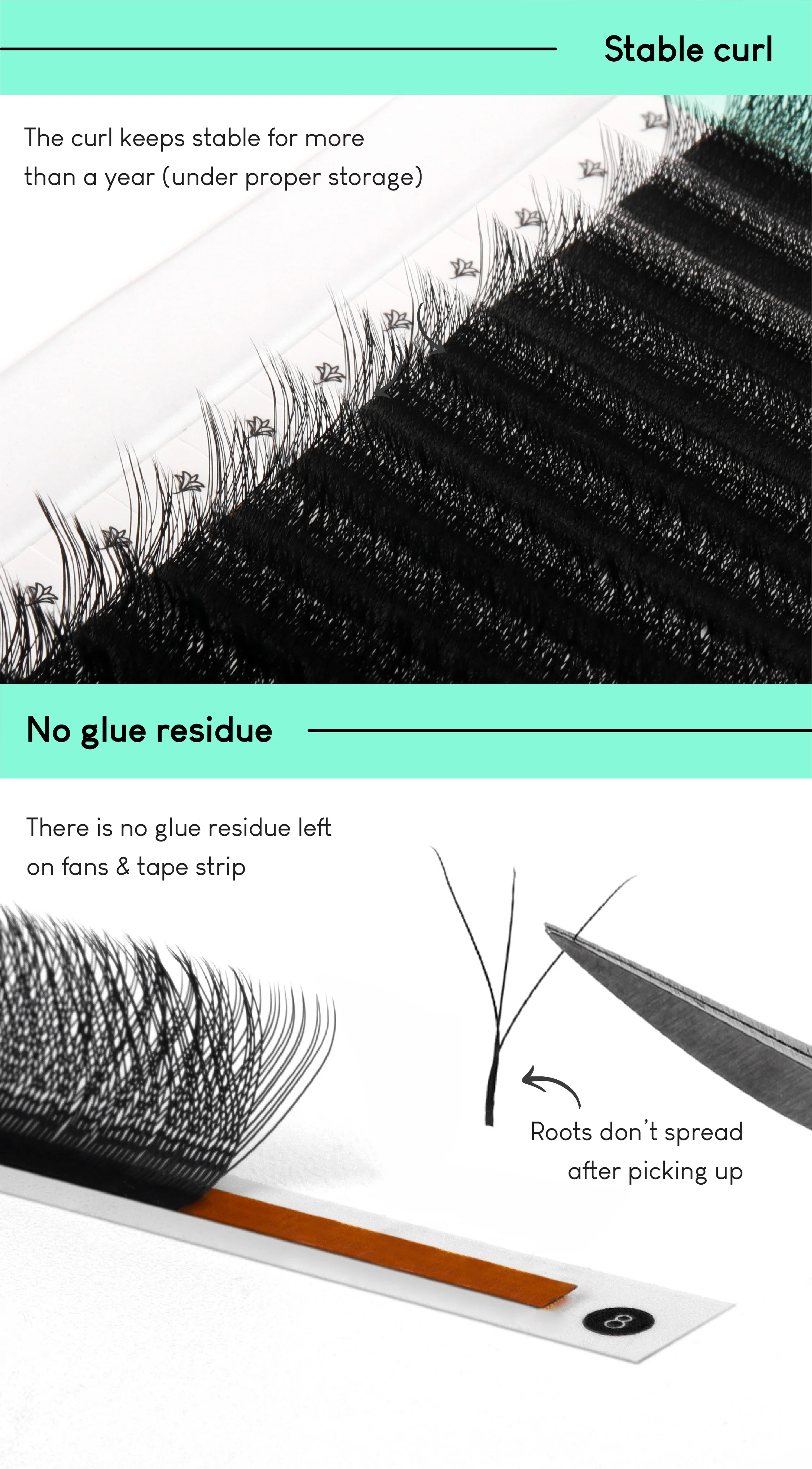 W Y Shape Volume Eyelash Extension Individual False Eyelashes W Weave ...
