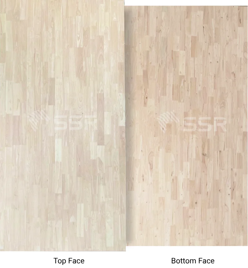 Rubberwood Finger Joint Laminated Panels for Commercial Use
