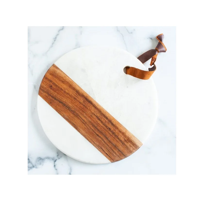Custom Stylish Wooden And White Marble Chopping Boards Champagne ...