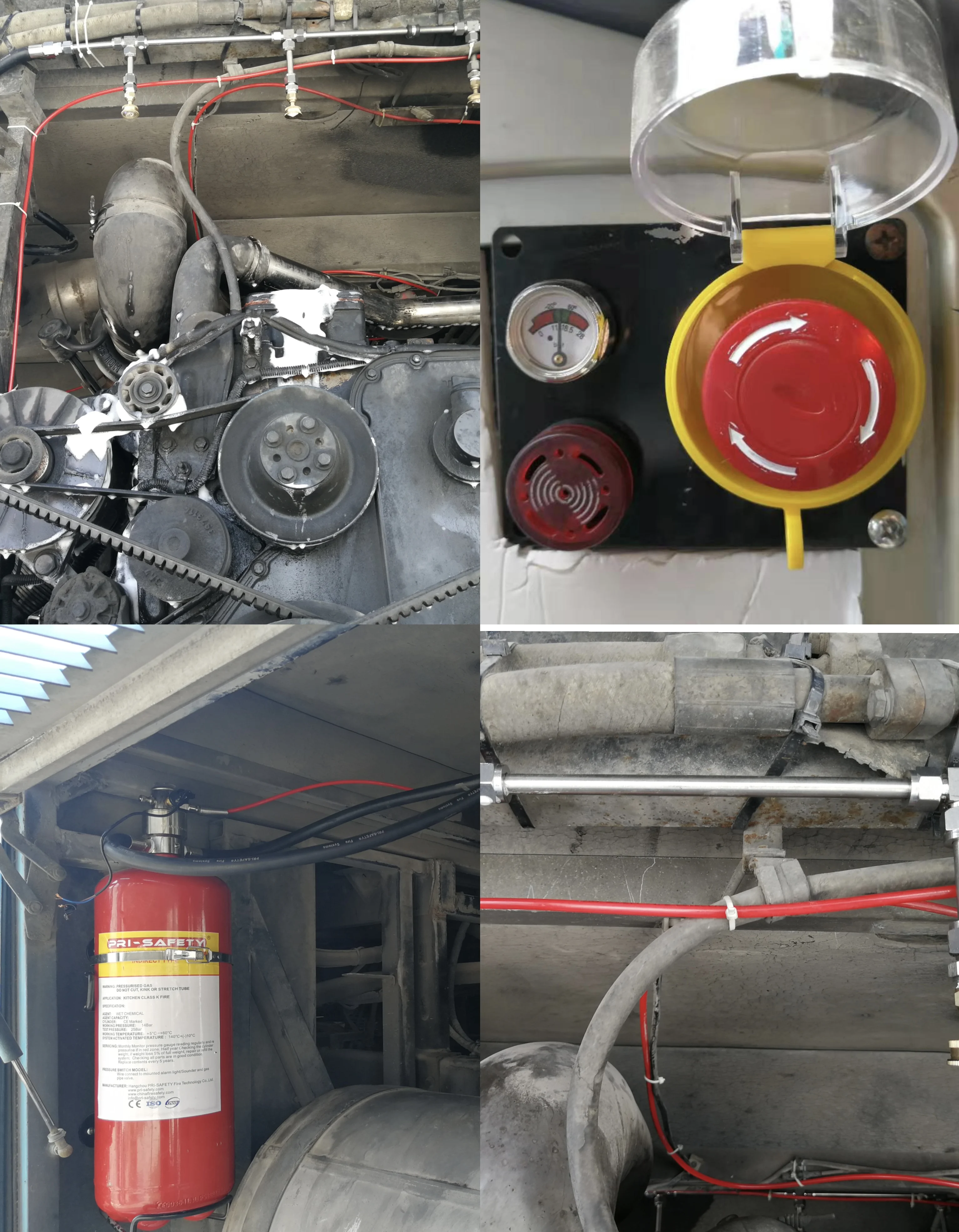 Bus Rapid Transit Automatic Fire Detection System With Control Panel ...