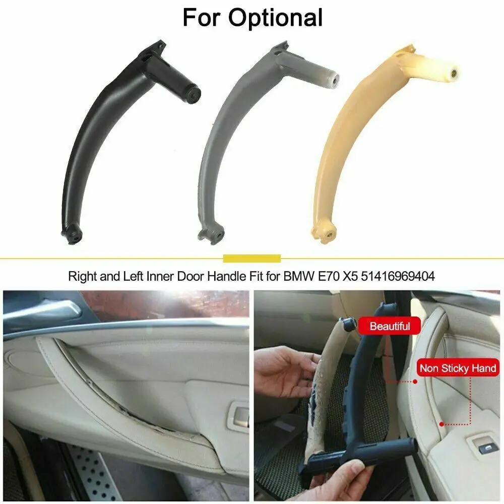Front Left Interior Door Handle Trim Cover for BMW X5 E70 X6 E71 E72 ...