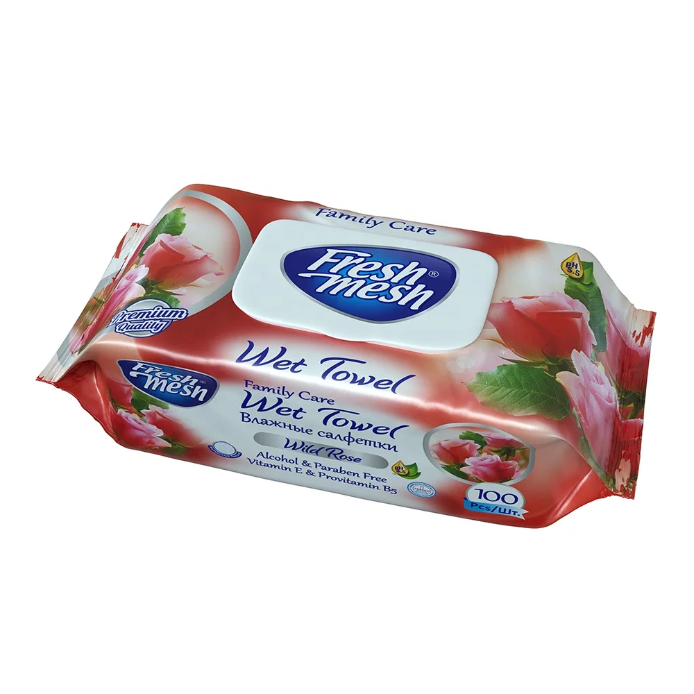 Fresh Mesh Wet Towel Paper 100 Sheets Lavender High Quality Rose ...