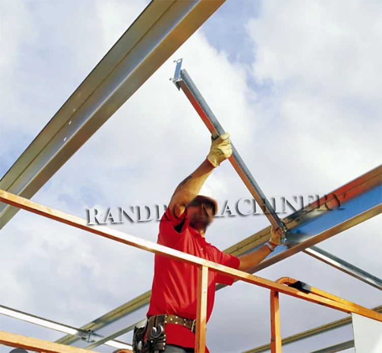 High Performance U Channel U Purlin Roll Forming Machine For Metal ...