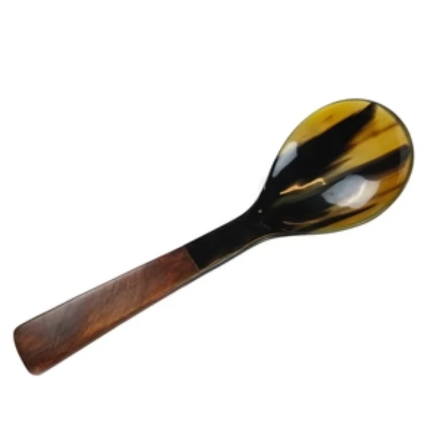 Natural Buffalo Horn Spoons Ox Horn Cutlery Set Handmade Horn Spoon ...