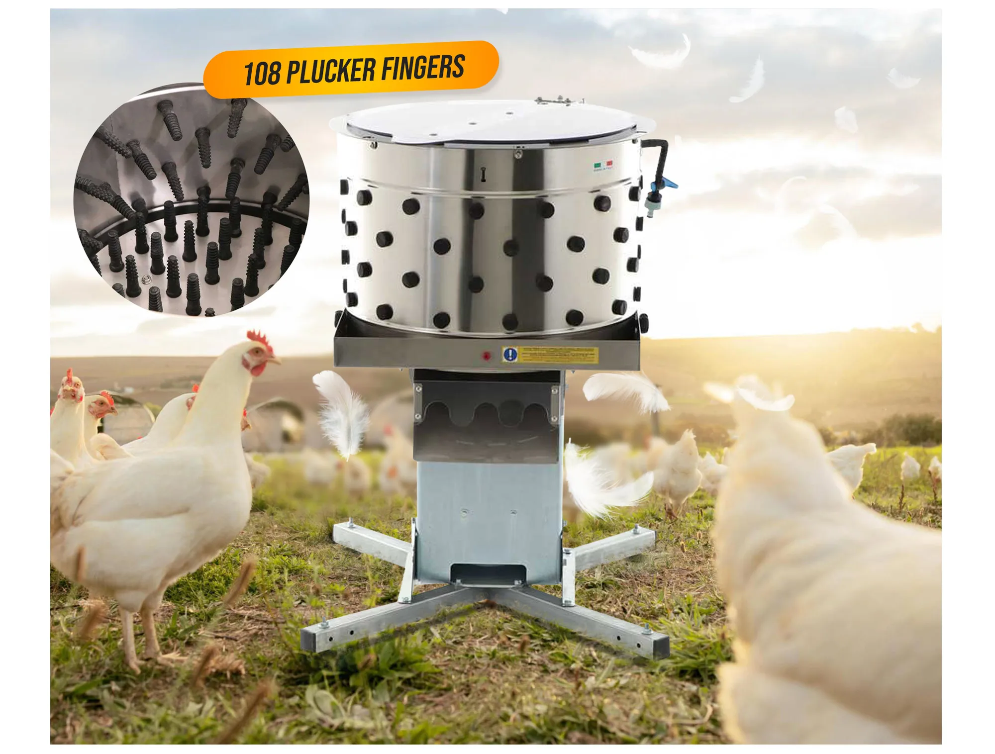 Oh-dit Poultry Plucker With Innovative Stand Design - Buy Drum Plucker ...