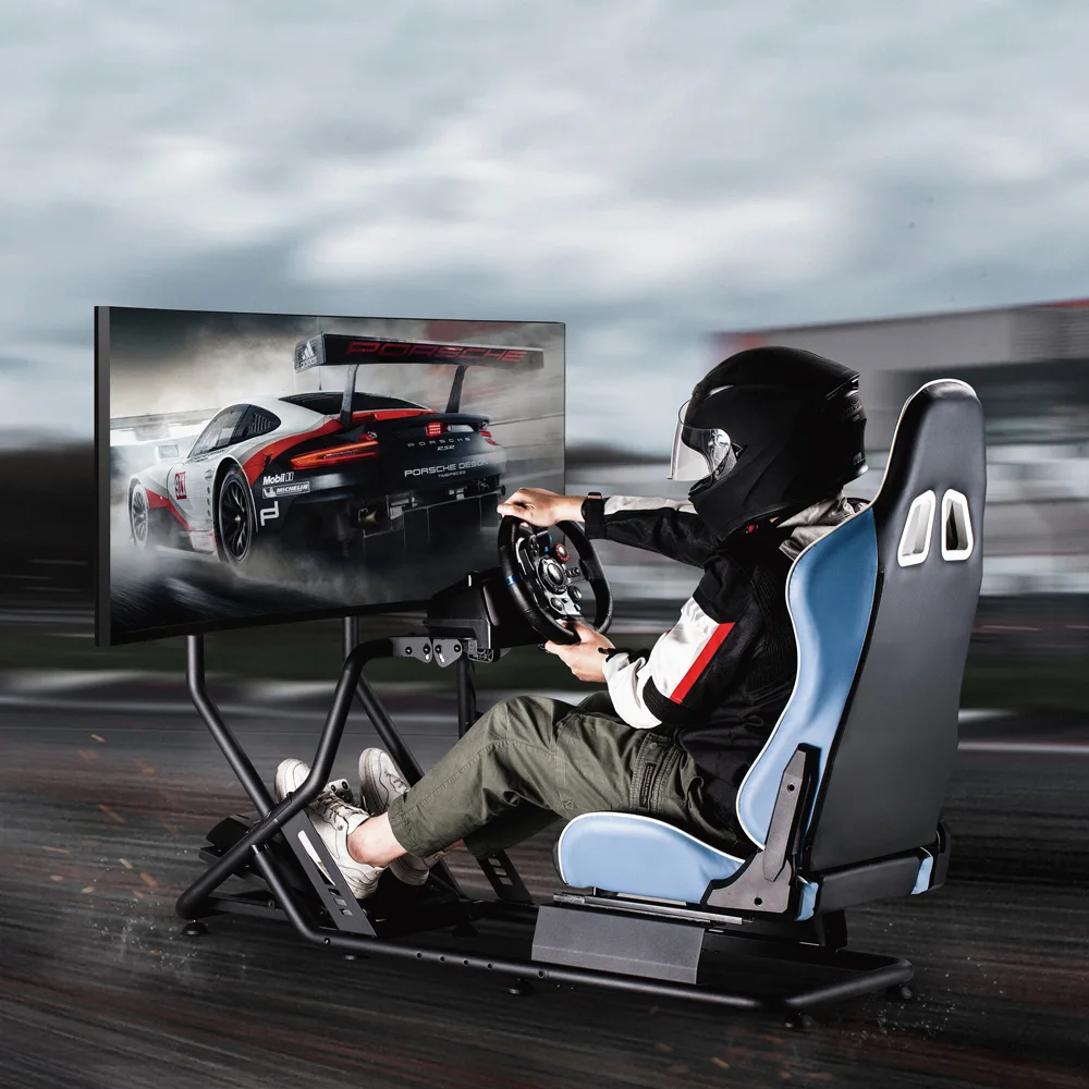 Conquer Racing Simulator Cockpit Driving Seat With Gear, 56% OFF