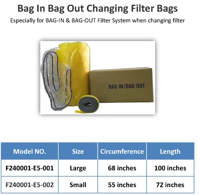 BIBO Plastic Bag - Ideal for Bag in Bag Out Filter Changes