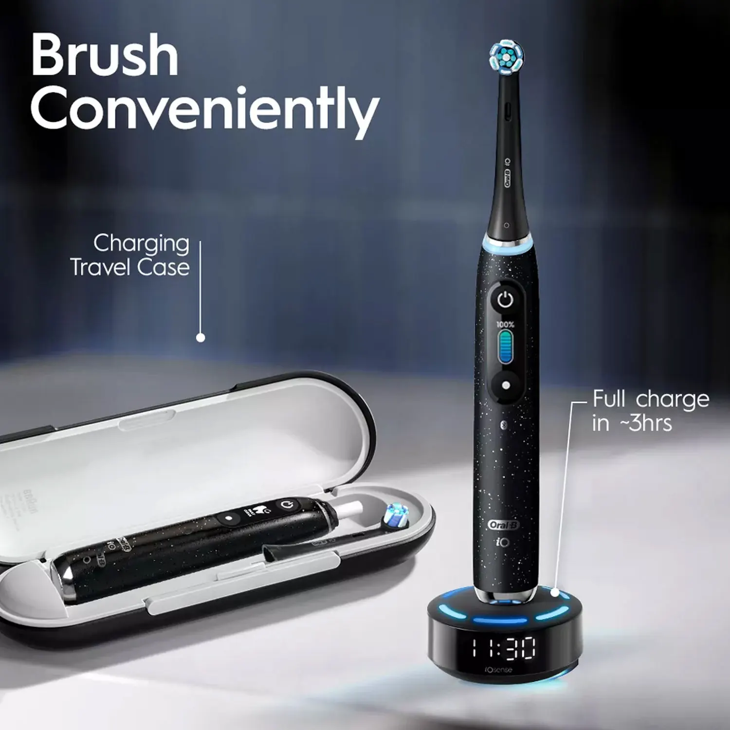 Oral-b Io Series 10 Electric Toothbrush Kit: 4 Brush Heads,Superior Oral Hygiene Technology ...