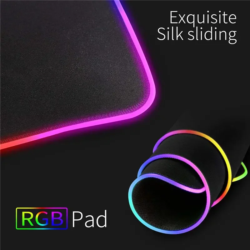 Custom Gaming Mouse Mats - RGB LED Lighting & Anti-slip