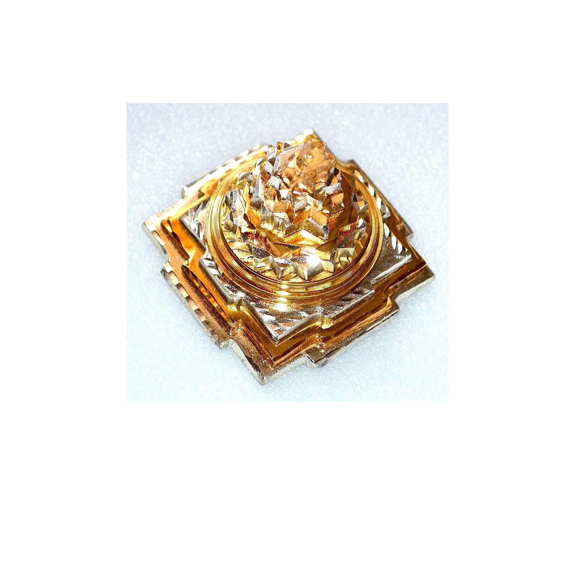 Sri Yantra Shri Meru Yantra Sri Chakra In Ashtadhatu & Brass Gold ...