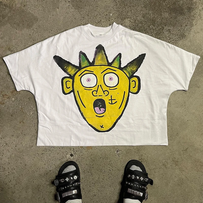 Manufacturer Oversized Boxy Drop Shoulder Cartoon Pictures T-shirt ...