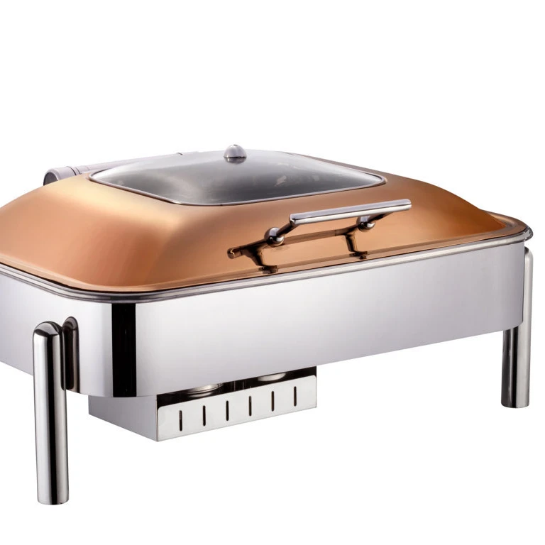 Luxury Hotel Chafing Dish Golden Buffet Server Food Display Stand ...