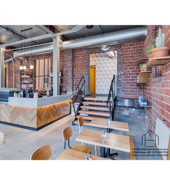 Modern Coffee Shop Interior Design Glass Display Cabinet Decoration ...