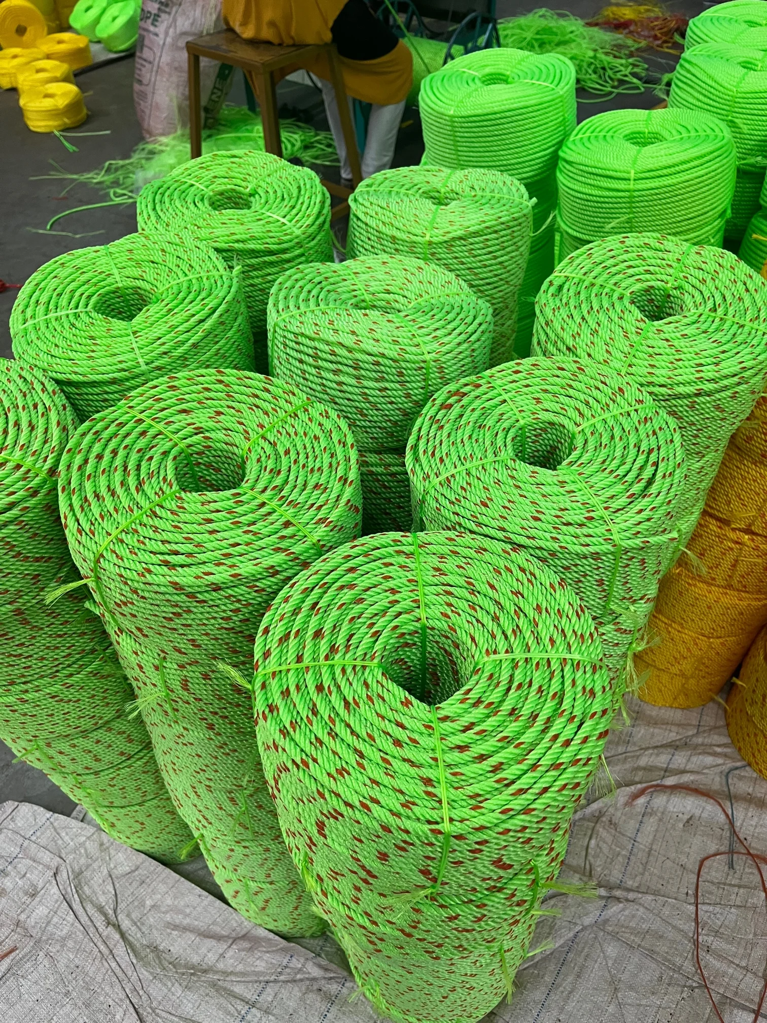 PP Virgin Plastic Ropes 3 Strand or 4 Strand PP Danline Twisted ...