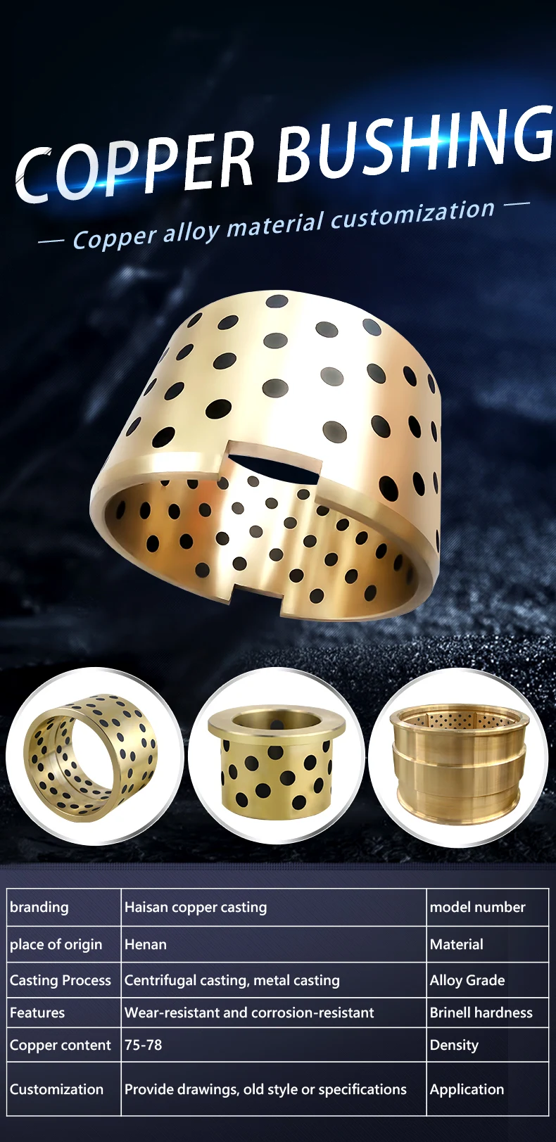 Tunnel Boring Machine Thrust System Heavy Duty Brass Bushing Metal Mold ...