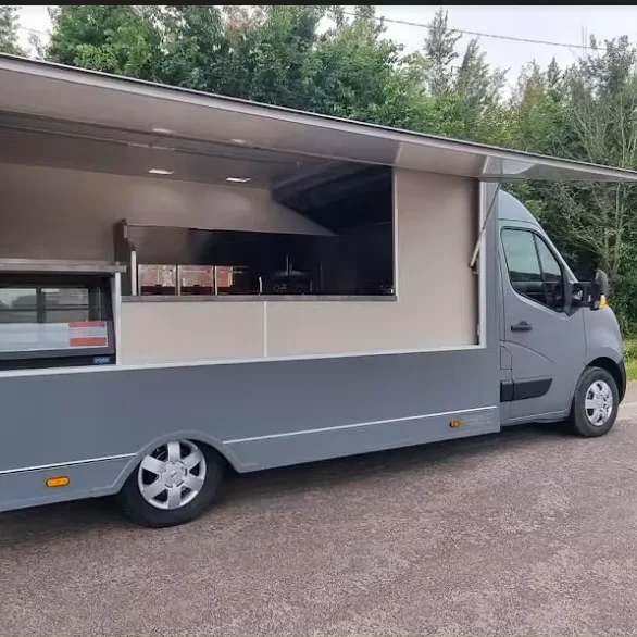Food truck with full kitchen Mobile BBQ Food Truck Concession Mobile ...