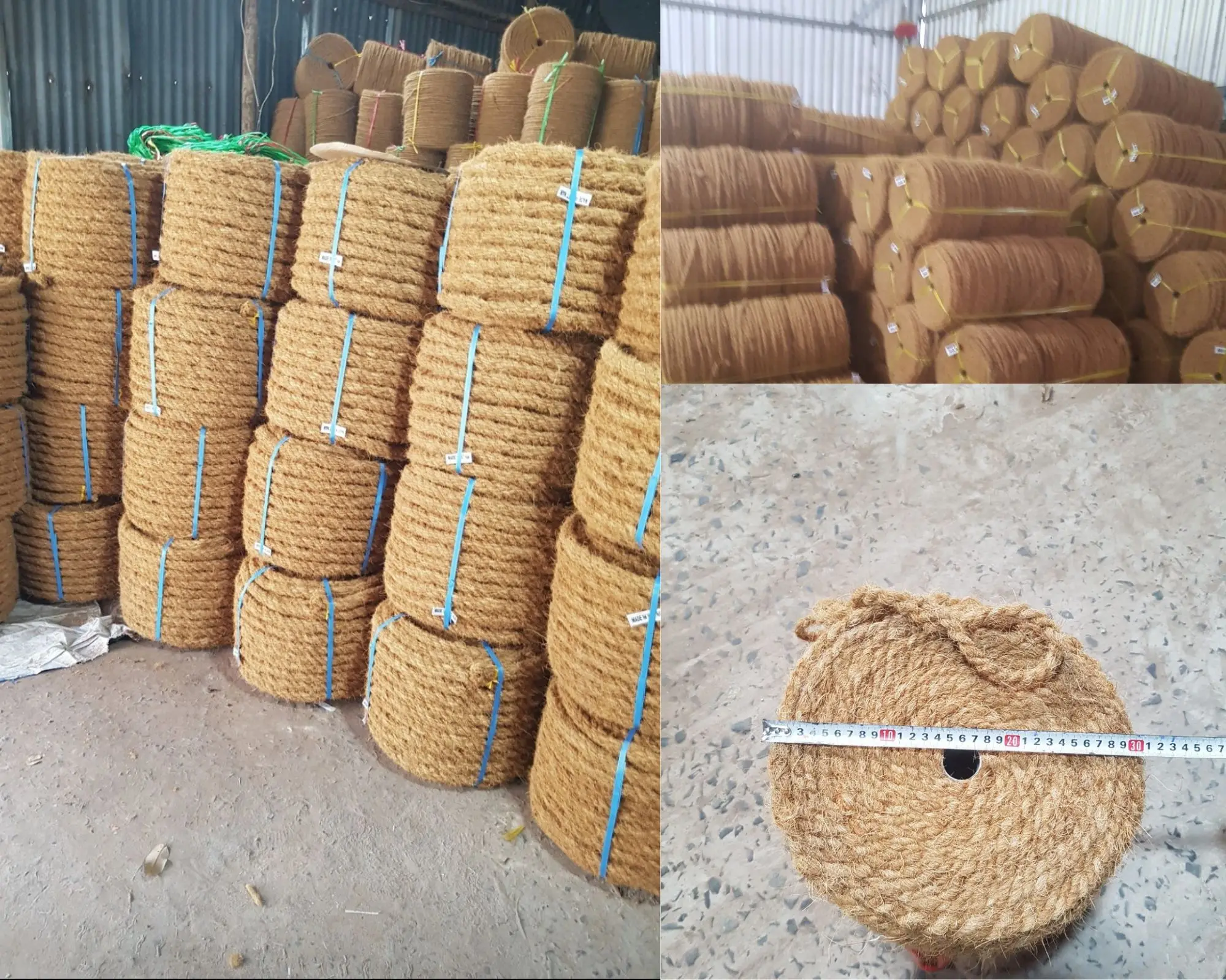 Twisted Handmade Coconut Coir Ropes,100% Natural Organic,Eco-friendly ...