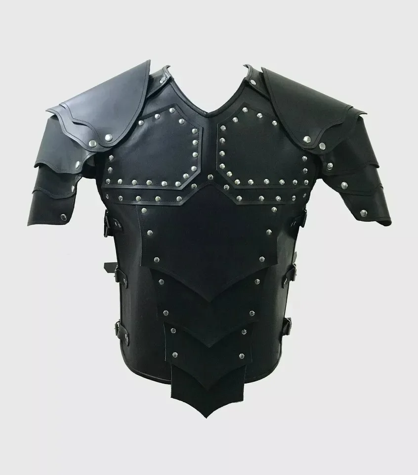 Mens Real Leather Medieval Armour - SCA Authentic Design