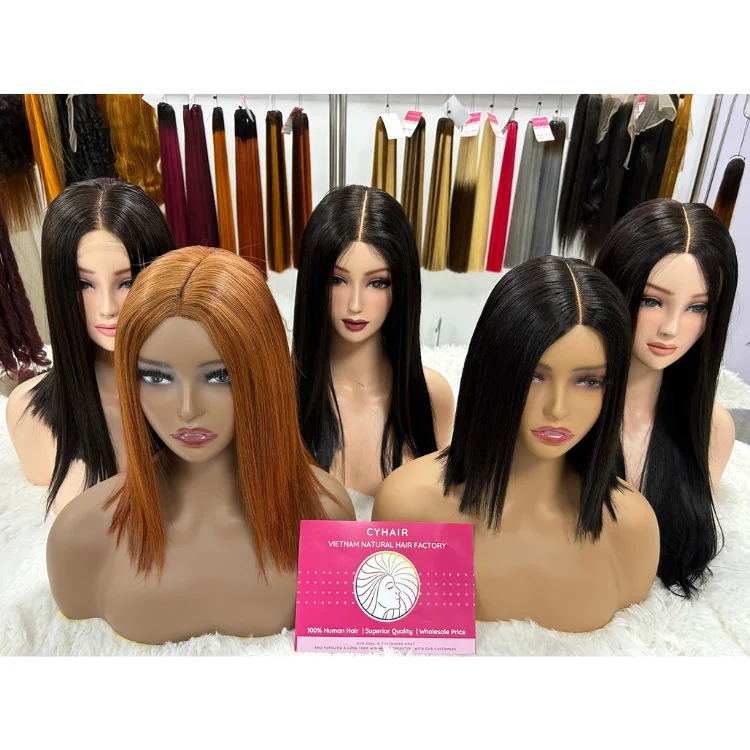 Vietnamese Bone Straight Hair Wig 8 Inches 10 Inches Bob Wigs Short ...