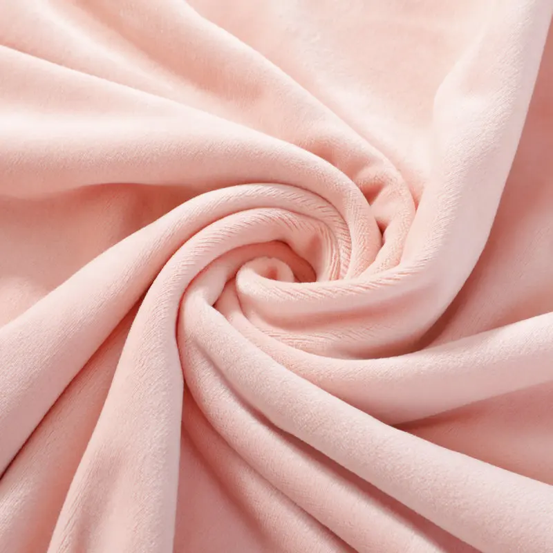 Polyester Plush Fabric Micro Velour Spandex Super Soft Velvet Fabric ...