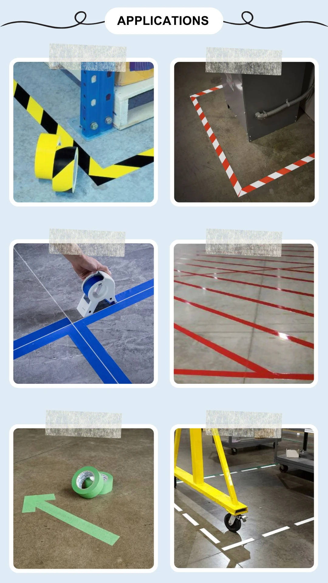Floor Marking Tape Pvc Can Sealing Electrical Floor Jumbo Roll Fast ...