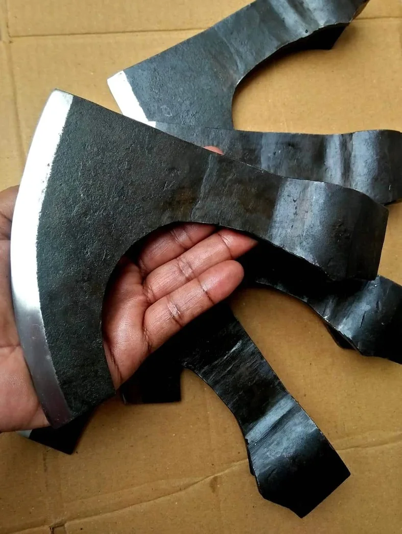 Hand Forged Viking Axe Head Beard Head High Carbon Steel Forged ...