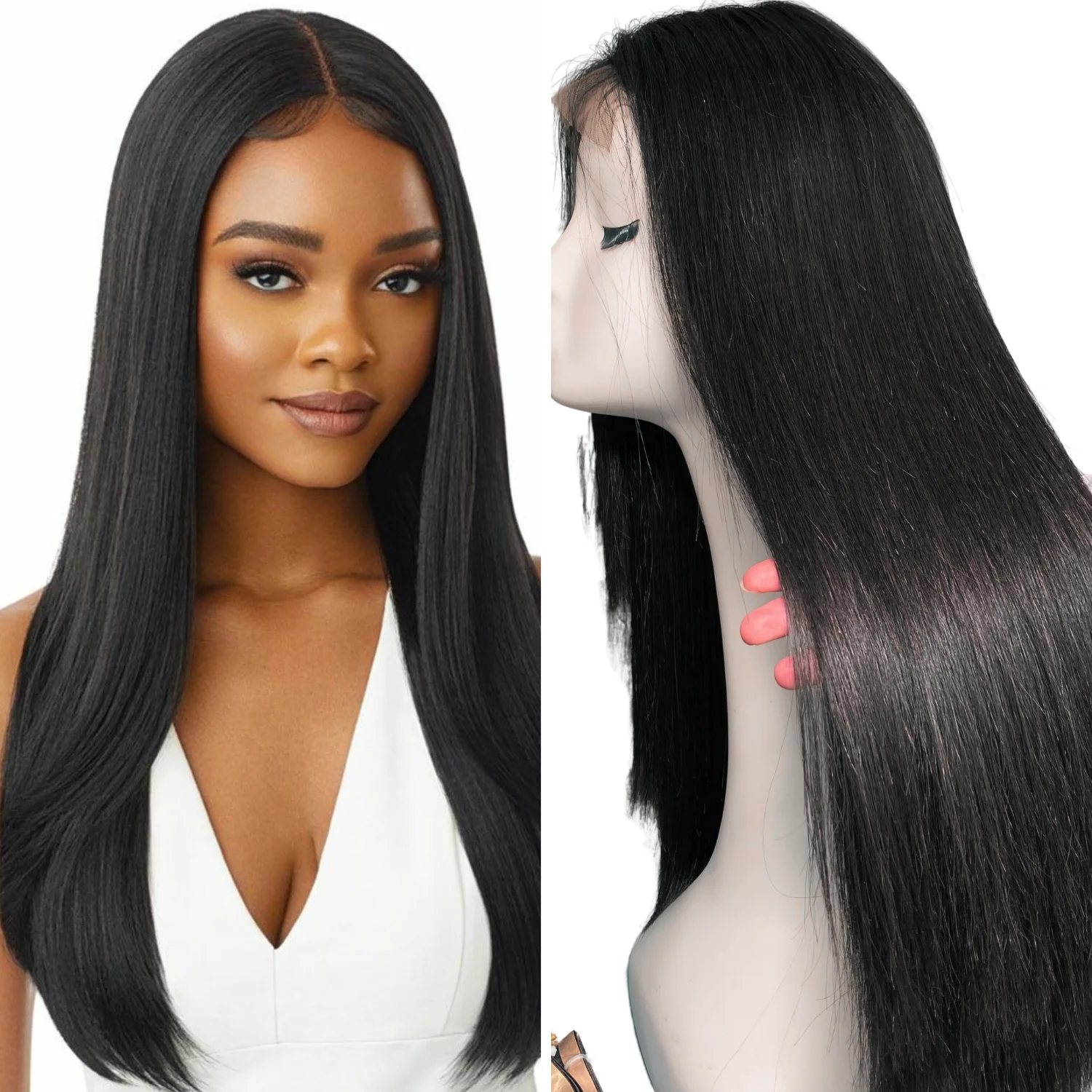 4x4 Super Double Drawn Vietnamese Hair Transparent Lace Front Raw ...