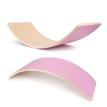 Colorful Curved Wood Balance Arc Board Wooden Children Wooden Balancing ...