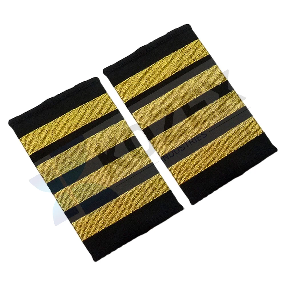 Pakistan Manufacture Uniform Shoulder Board Custom Captain Pattern Rank ...
