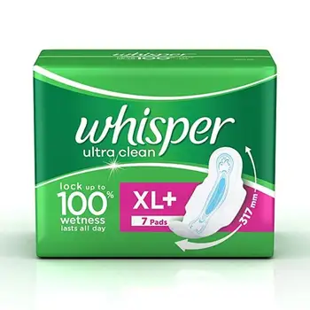 Whisper Ultra Clean Sanitary Pads For Women Xl+ 30 Napkinswhisper Ultra ...