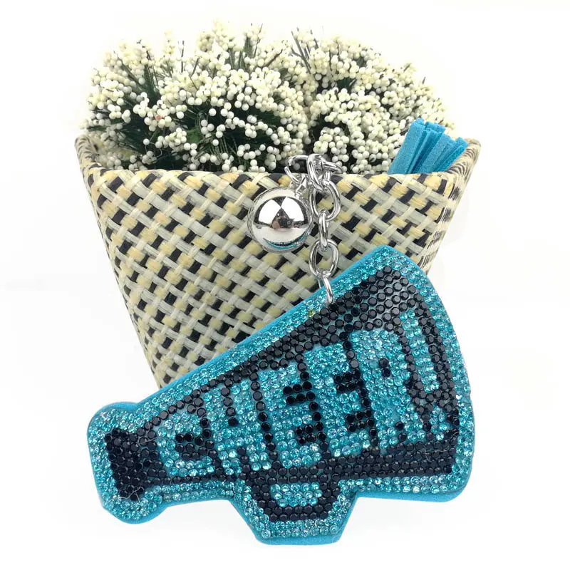 Arrival Diamond Trumpet up Cheerleading Bling Sparkly Keychains Team ...