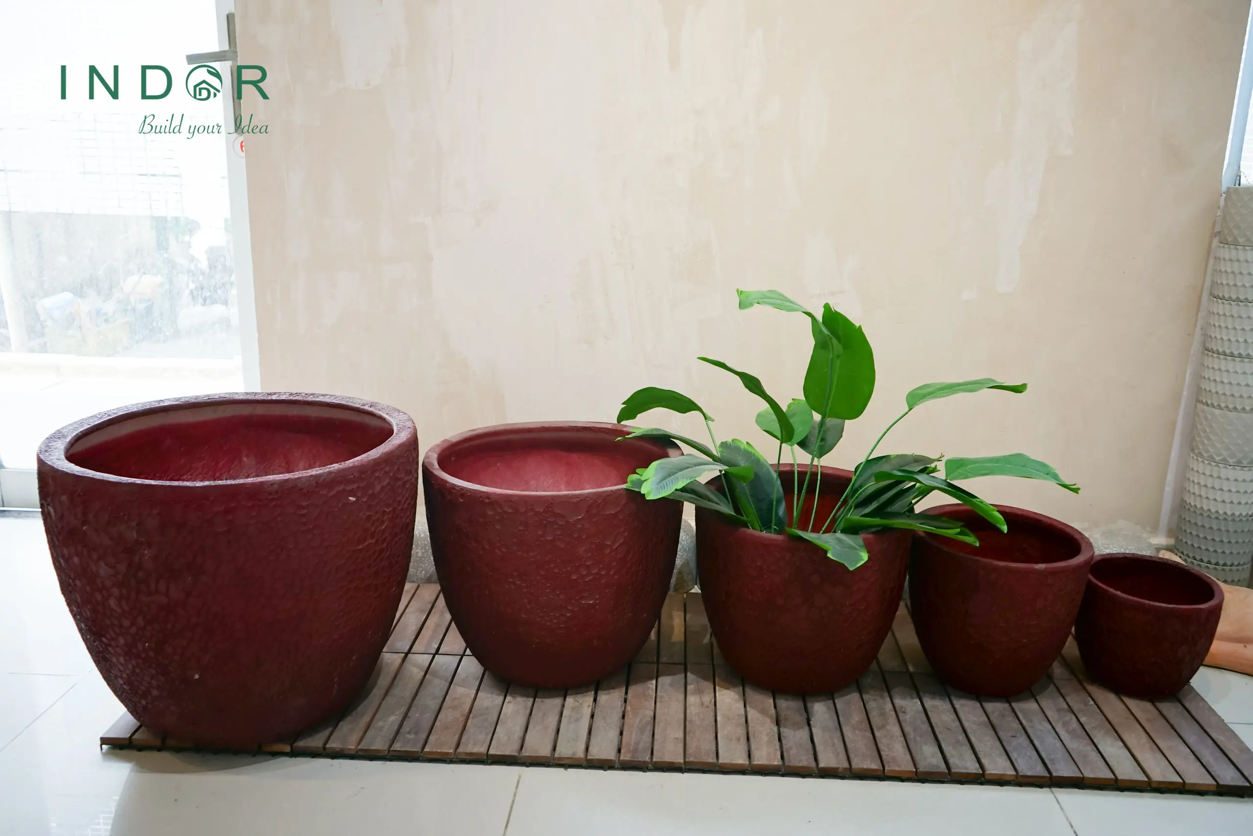 Atlantic Design Planters Round Decorative Indoor Outdoor Flower Or ...