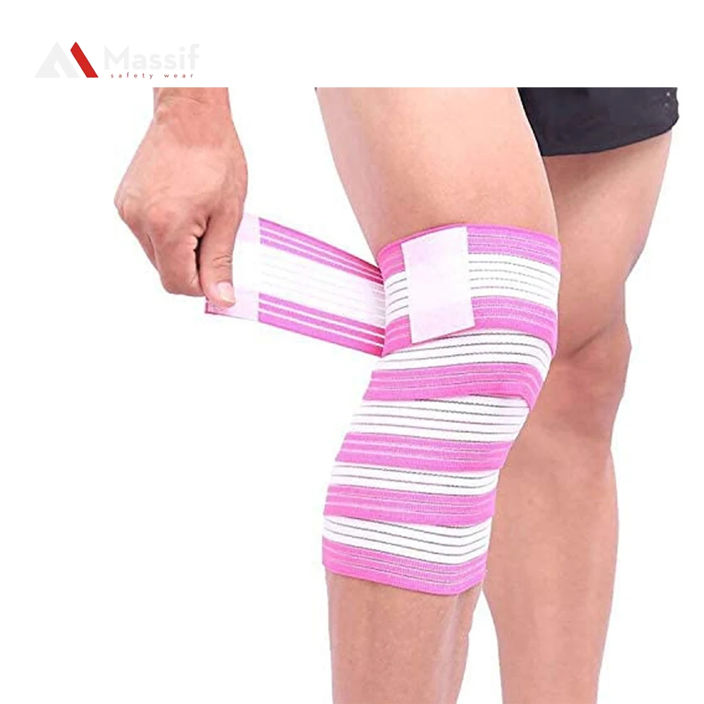 Customized Logo Design Weightlifting Knee Wraps Gym Training ...