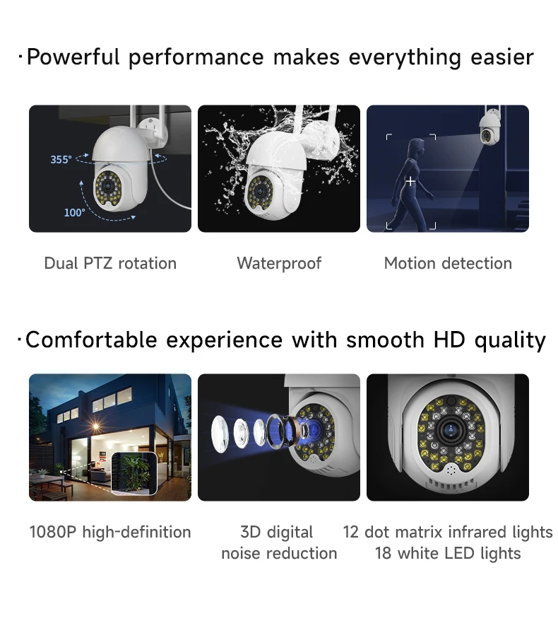 V380 P12 4G PTZ Camera - Reliable Outdoor Security Solution