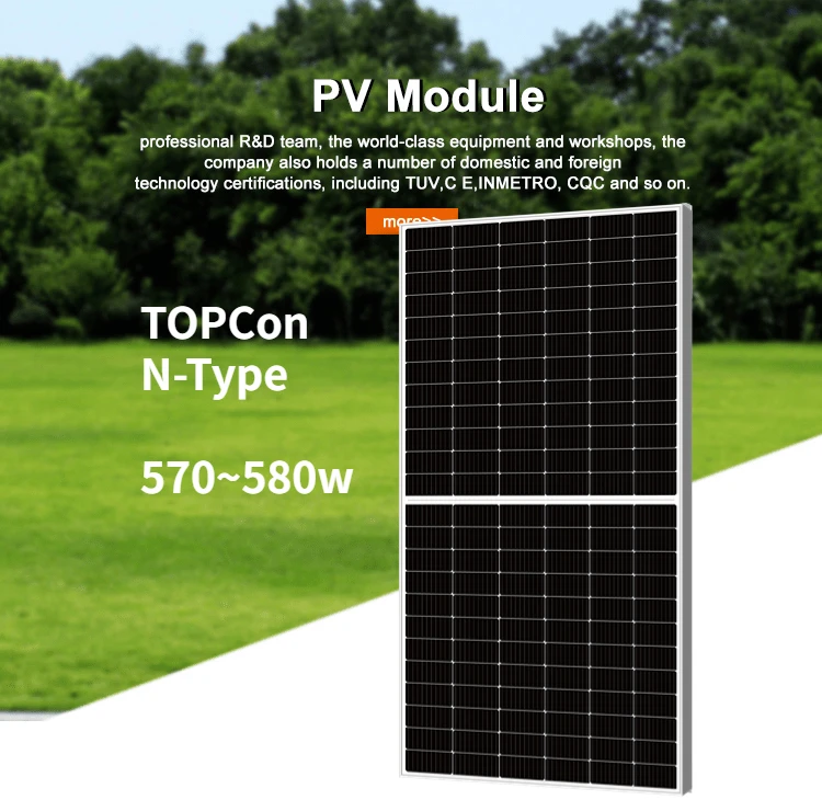 Bifacial 182mm High Power 16bb Solar Panel 575w 580w Higher Efficiency Dual Side - Buy Solar ...