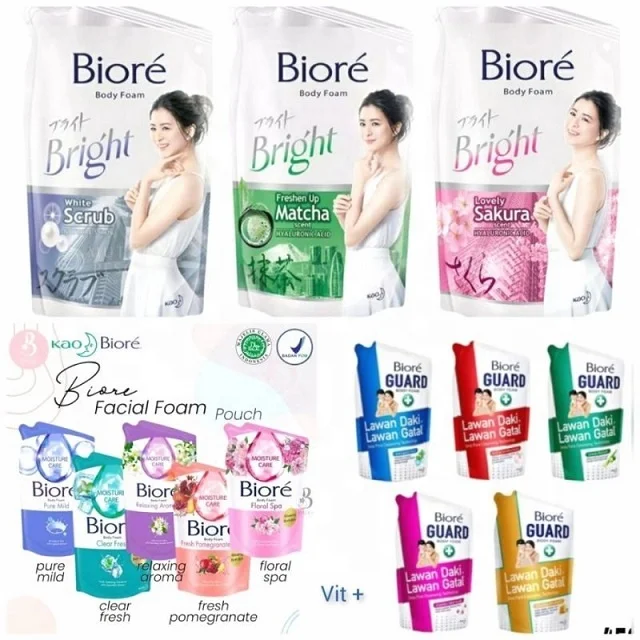 Biore White Scrub Biore Guard Body Foam Body Wash Refill All Variant ...
