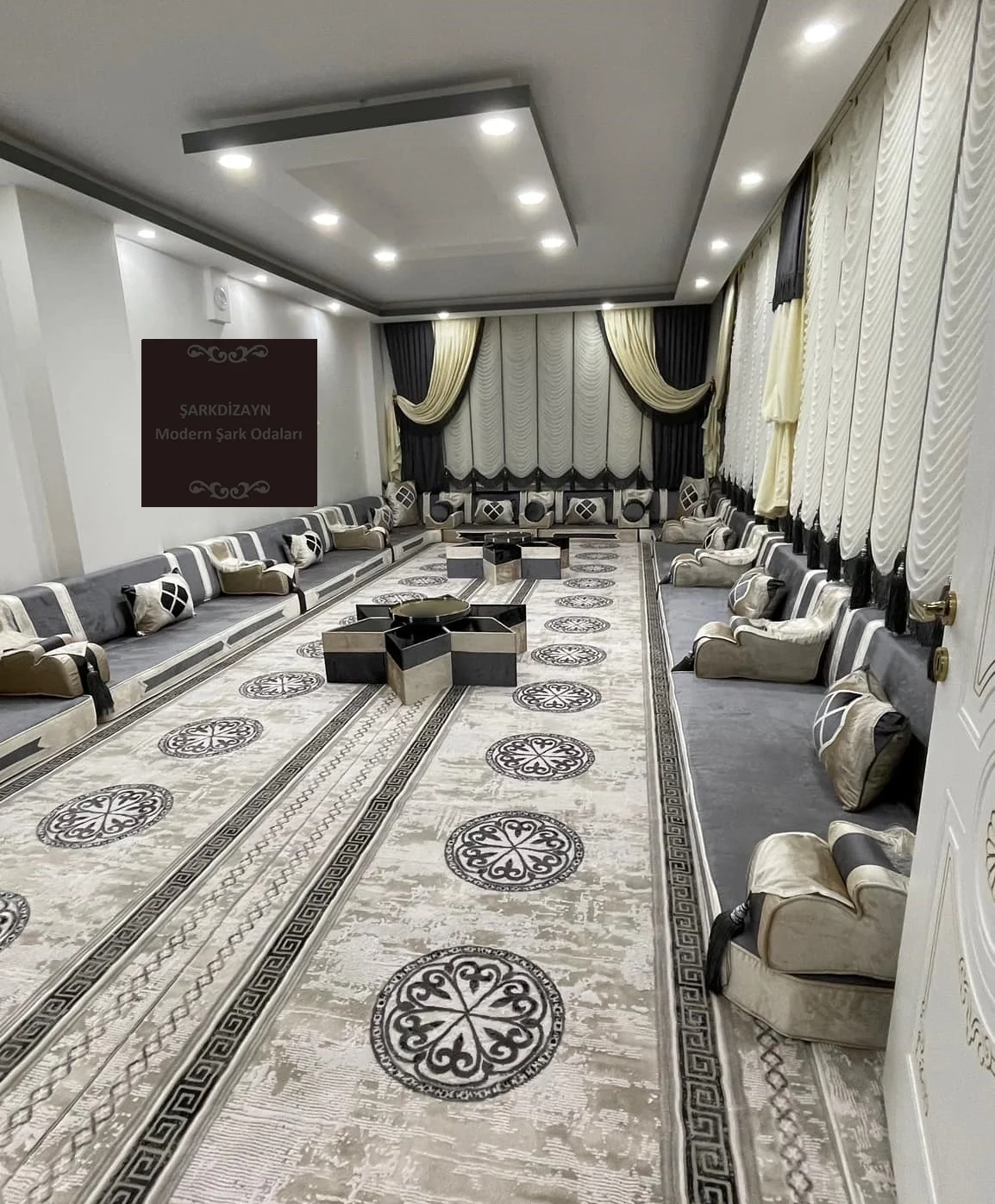 Modern Arabic Majlis Moroccan Design Set for Home 40cm Sitting Height ...
