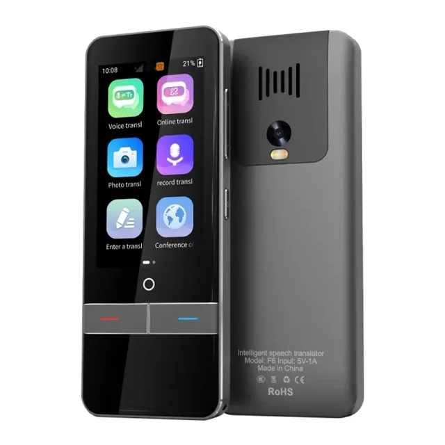 F6 Real-time Language Translator Intelligent Voice Recording Text ...