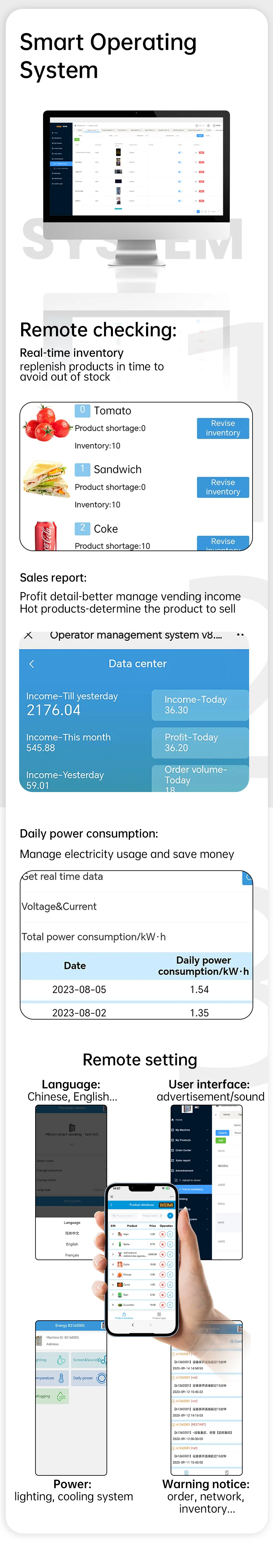 Office Salad Fruit Bento - Smart Fridge Vending Machine