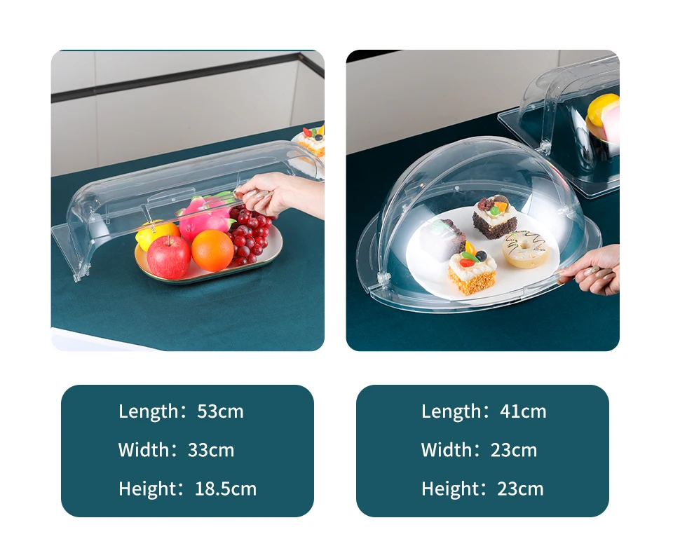 Transparent Plastic Food Covers - Sustainable & Versatile