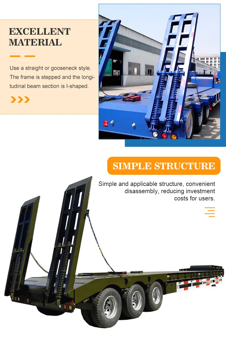 Trailers For Pickup Trucks Flatbed Trailer Small 40footer Low Bed Dolly ...