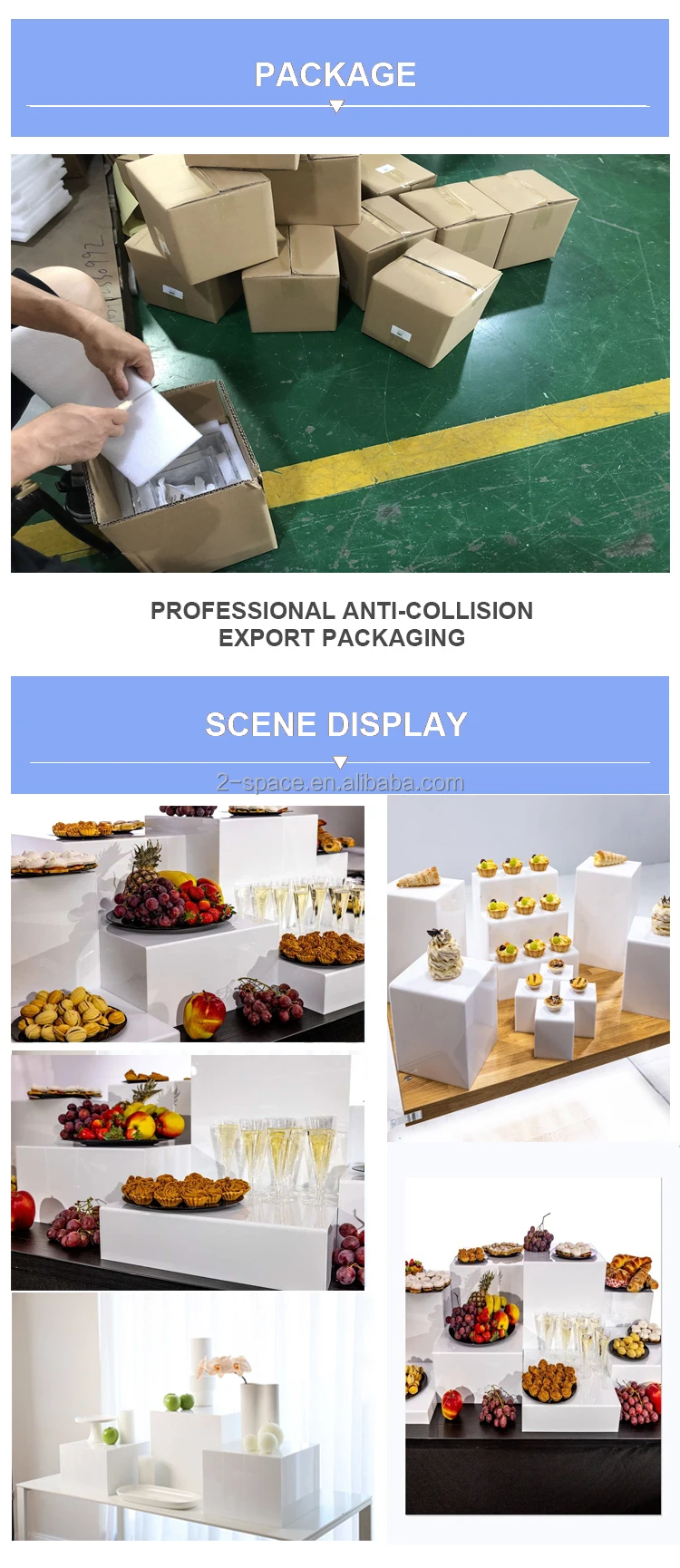 Custom Buffet Acrylic Food Stand - Durable & Versatile