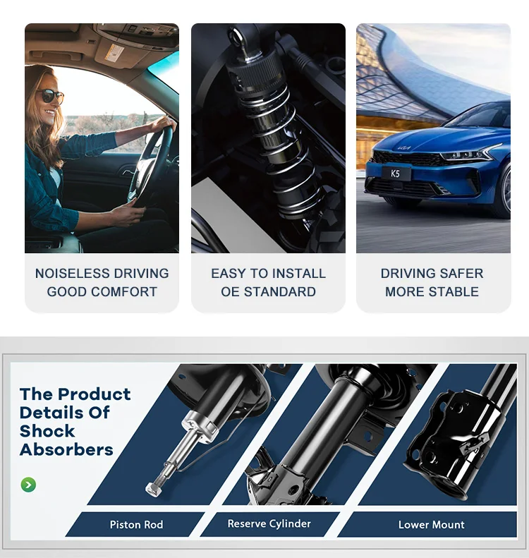 Front axle suspension Shock Absorber Dampers For HYUNDAI for OEM 54650 ...